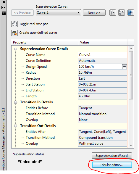 Solved: Superelevation editing - Autodesk Community