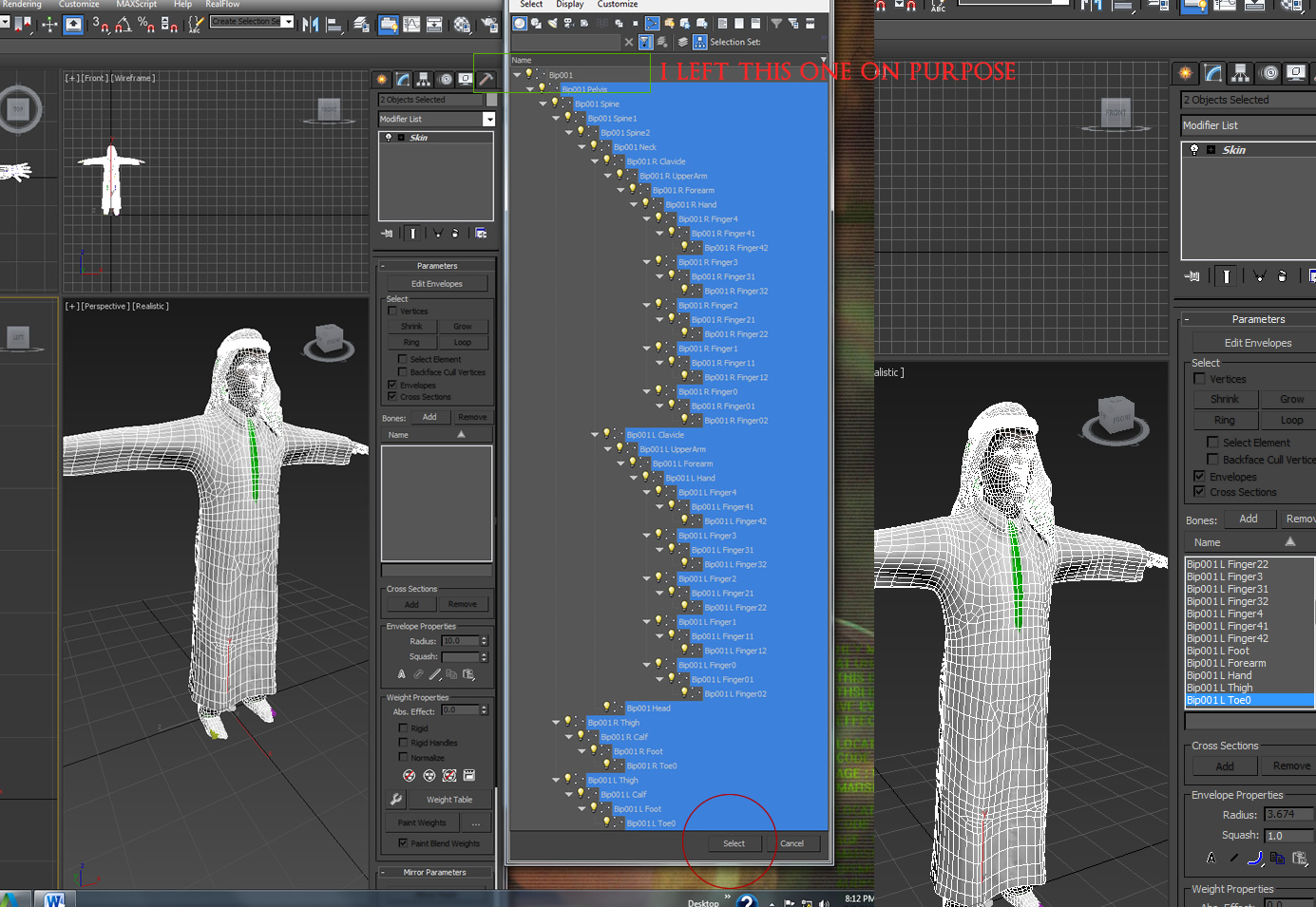 Solved: Why does physique modifier works and skin modifier does not work? - Autodesk Community
