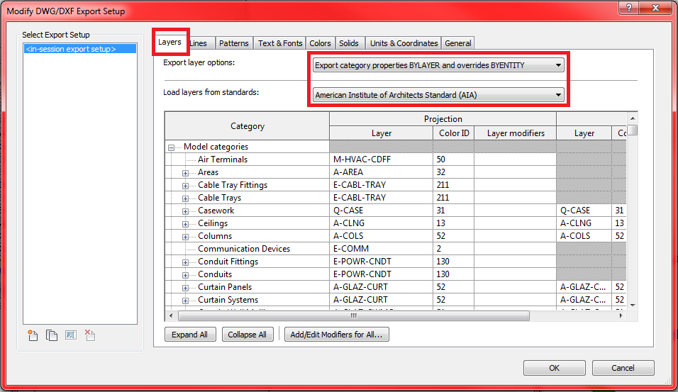 Solved: Export colors from filter to DWG - Autodesk Community
