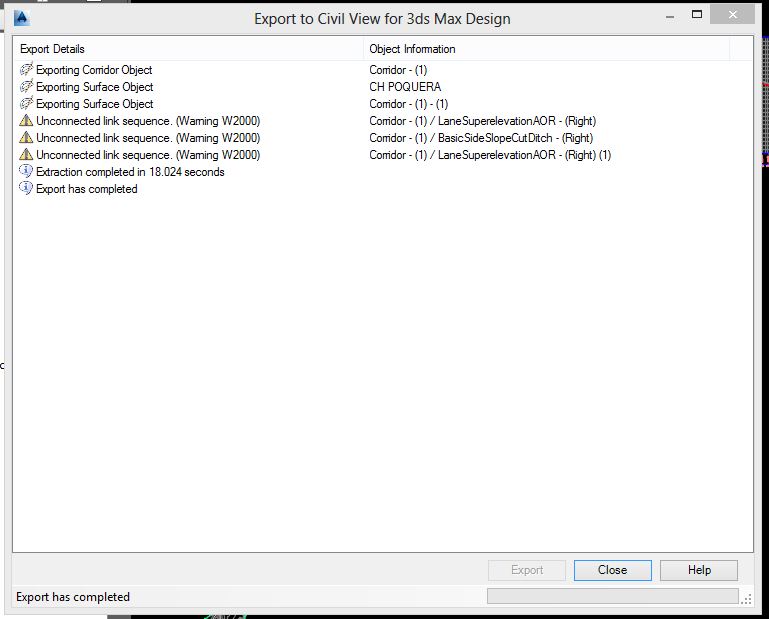 Problem export corridor to 3dsmax - Autodesk Community