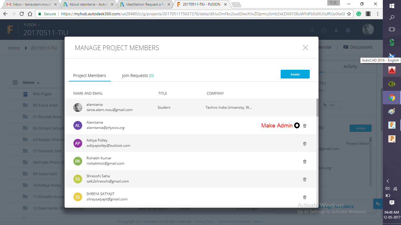 Change Project Admin - Autodesk Community