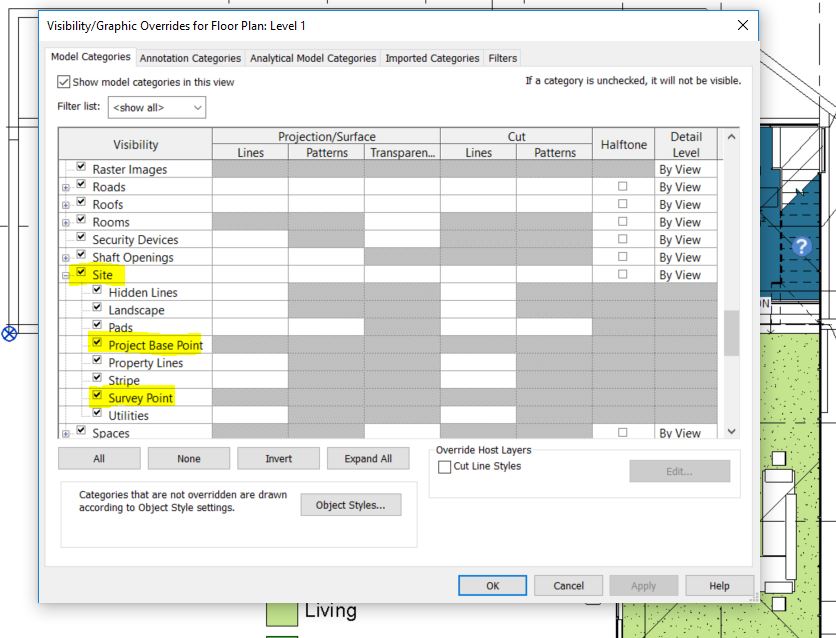 Solved: Project base point visibility on every plot file - Autodesk ...
