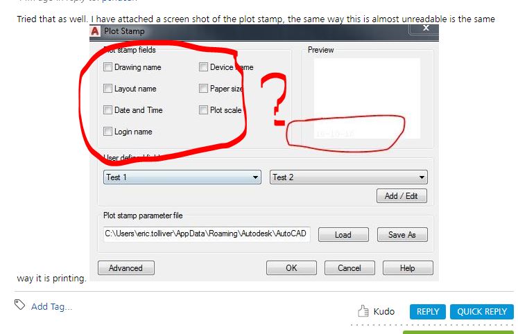 Solved: Faded Plot Stamp - Autodesk Community