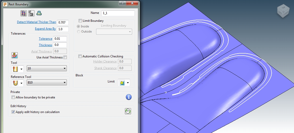 Inaccurate 3d rest boundary PowerMill 2017 - Autodesk Community