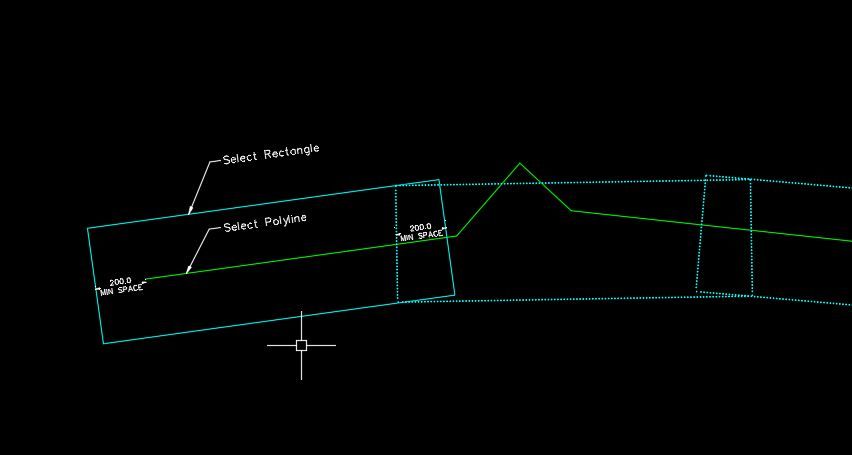 Solved: Rectangle to be align with respect to polyline - Autodesk Community