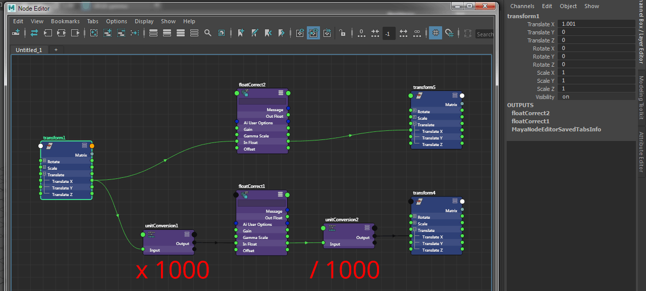 Solved: I can't connect Translation X of the joint to another node and get same value - Autodesk ...