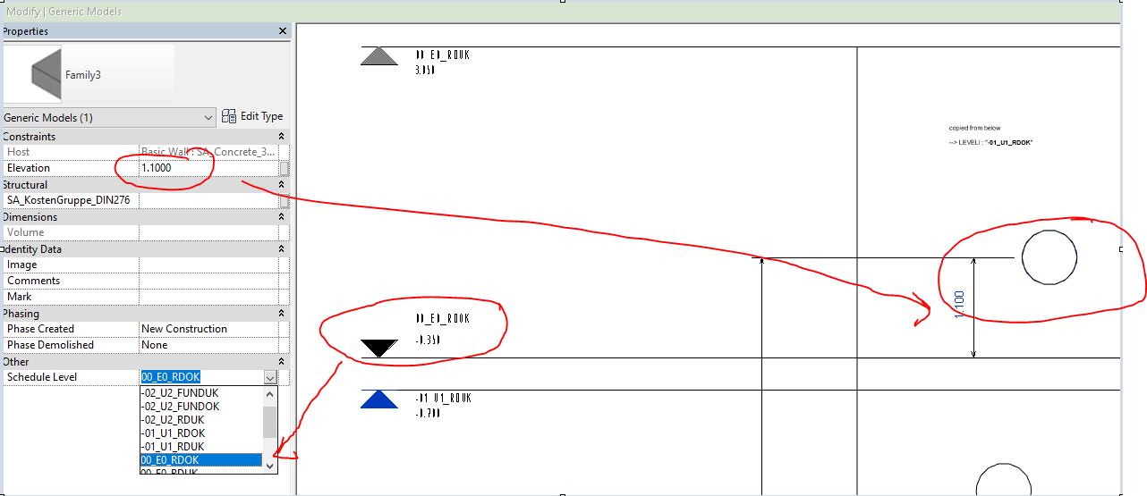 Change Level of Wall based generic model?? - Autodesk Community