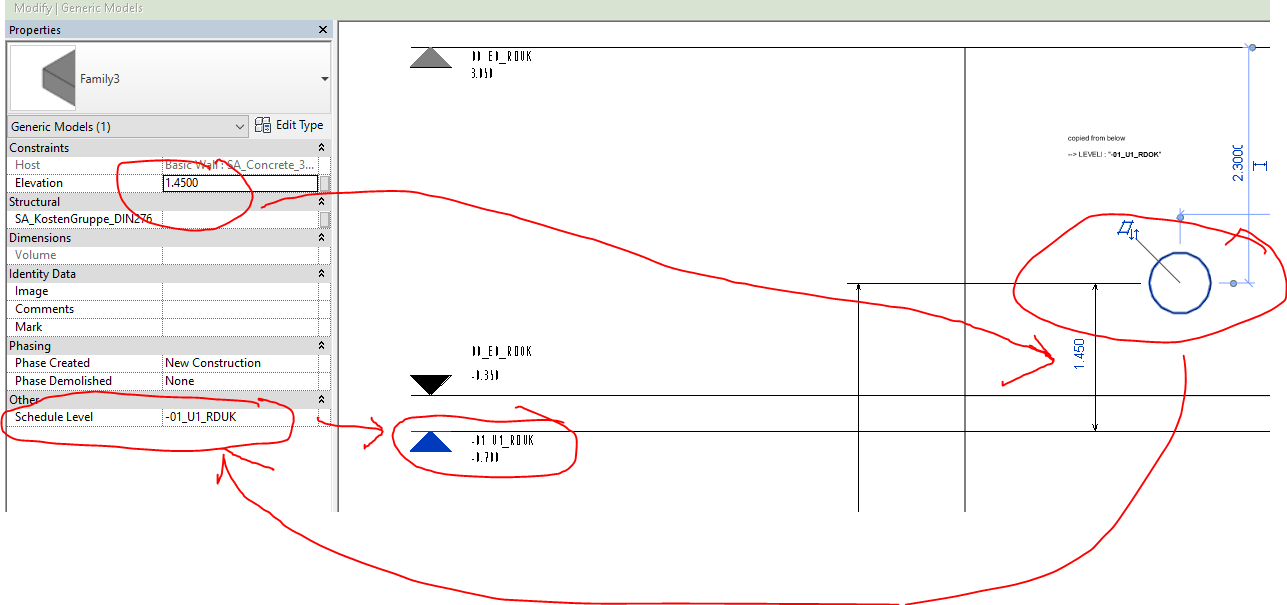 Change Level of Wall based generic model?? - Autodesk Community