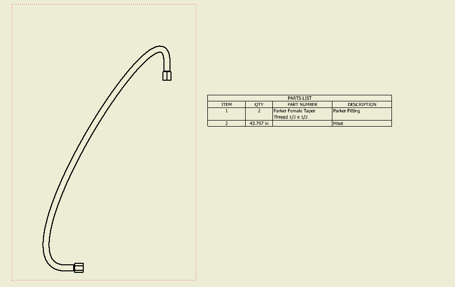 Hydraulic Hose IDW - Autodesk Community