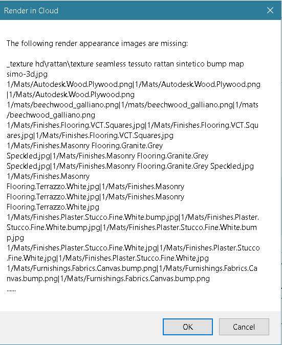 Solved: rendering in cloud missing image appearance - Autodesk Community