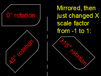 Solved: Lock orientation of blocks when mirroring - Autodesk Community