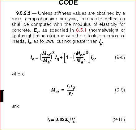 Immediate and long term deflection as per ACI code On Robot - Autodesk ...