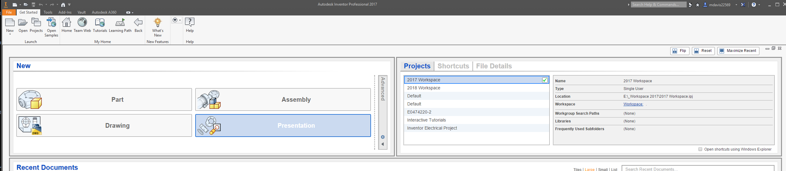 Solved: inventor 2017 My Home > advanced menu missing - Autodesk Community