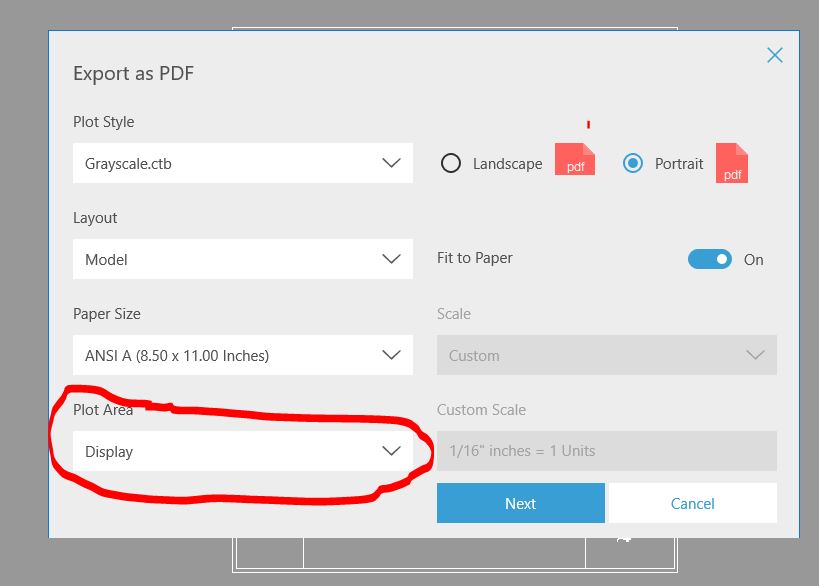 Exporting CAD drawing to 8x11 piece of paper - Autodesk Community