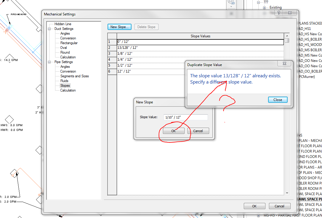 How to get 1/10" pipe slope - Autodesk Community