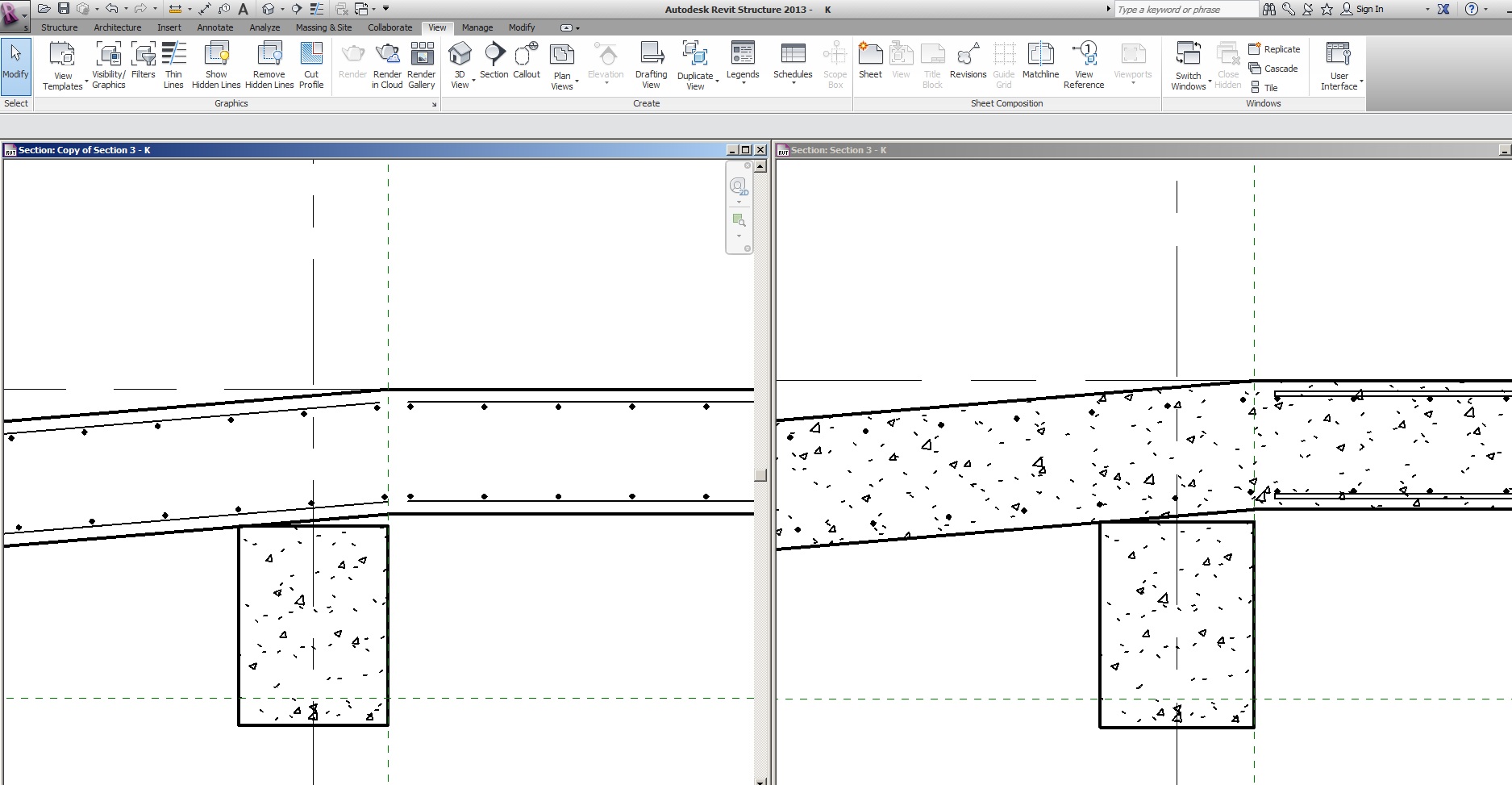 Rebar not showing in sloped slab (only in medium and fine detail ...