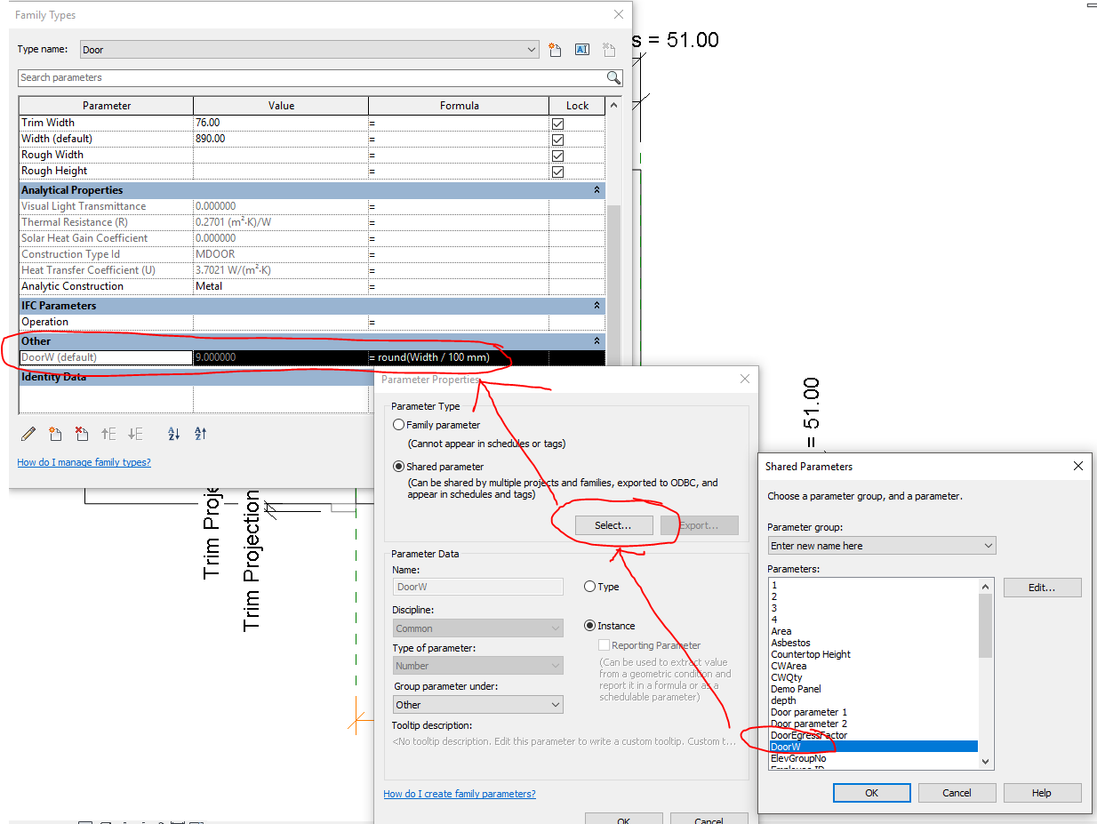 Solved: Looking for a Revit formula - Convert width to module width ...