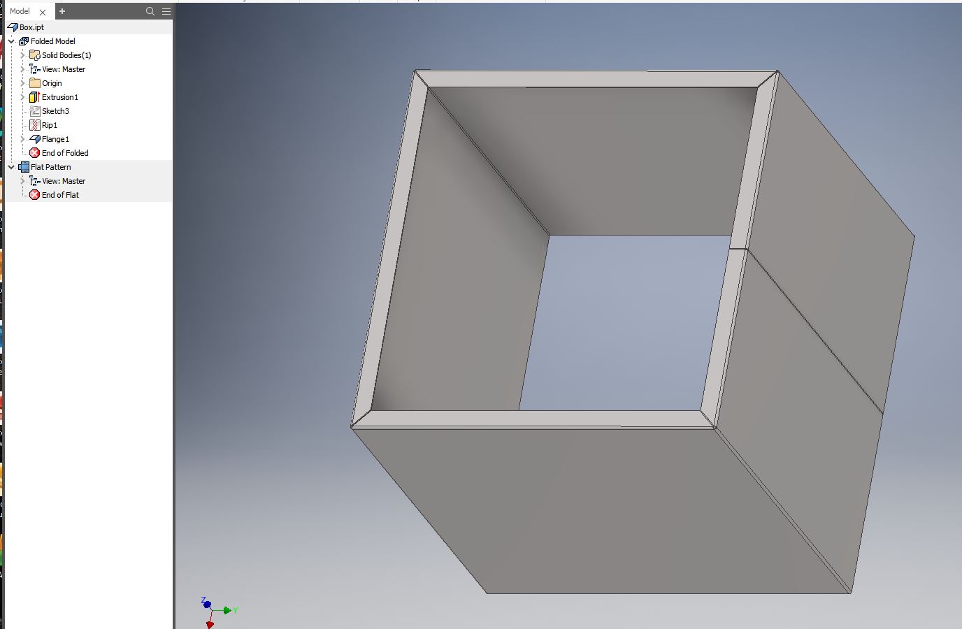 Solved: Sheet metal box flange - Autodesk Community