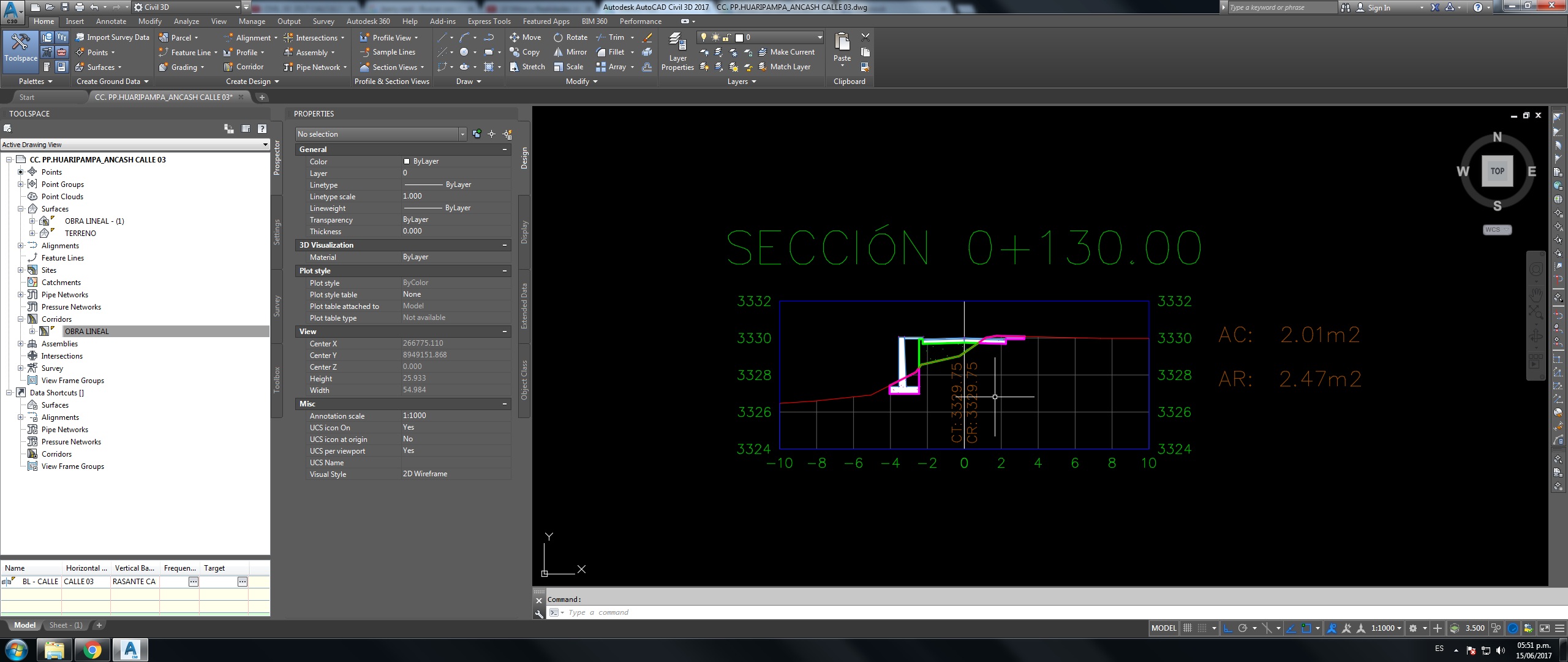 corridor surface with retaining wall earthwork - Autodesk Community
