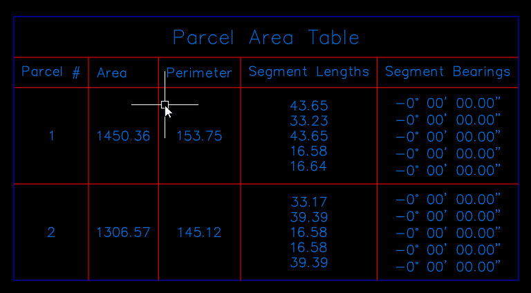 Parcel area table issue c3d 2017 - Autodesk Community