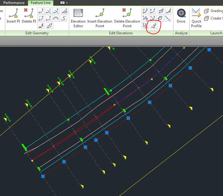 How to move the feature line with it's elevation - Autodesk Community