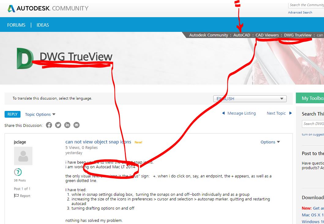 Solved: can not view object snap icons - Autodesk Community