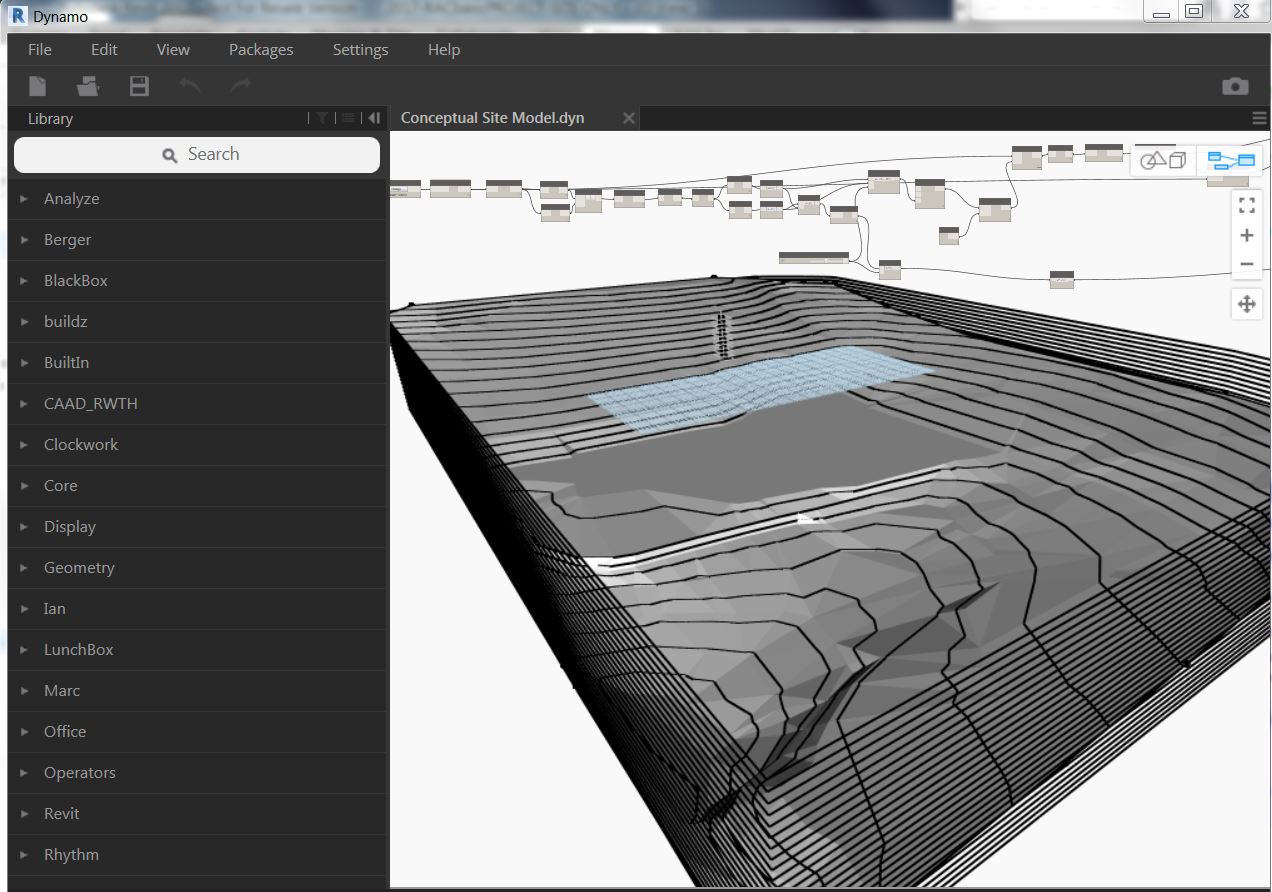 Layered or Stair Stepped Site to Replicate a Foam Core Site Model ...