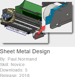 Guided tutorial for top-down sheet metal design released (2018 ...