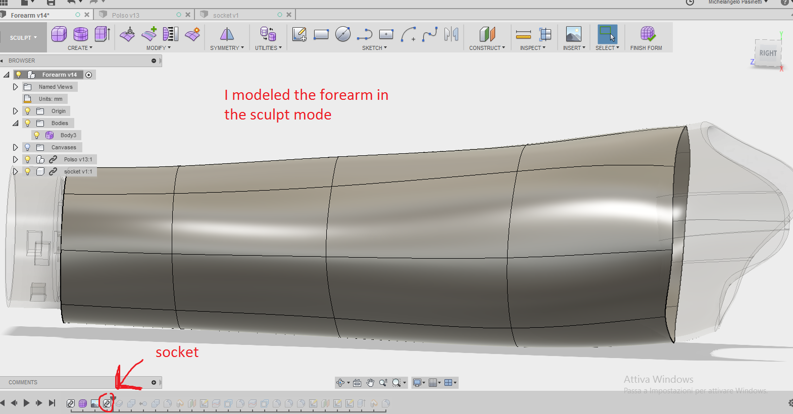 Solved: How can I merge two bodies (built in the sculpt mode) smoothly? - Autodesk Community