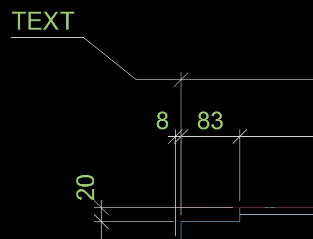 Leader line for Text on dimensions - possibility to offset text and ...