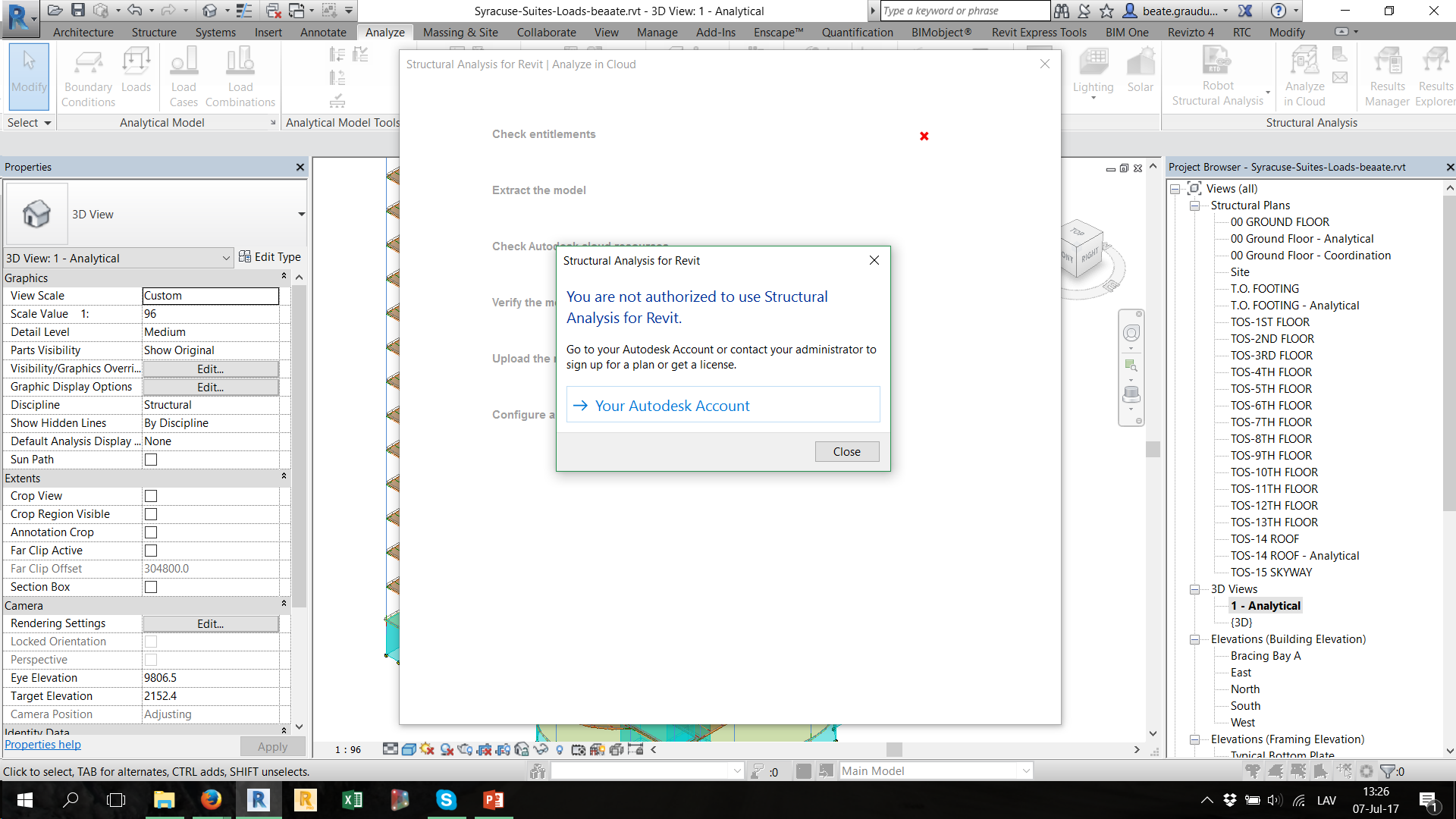 Structural analysis for revit student licence - Autodesk Community