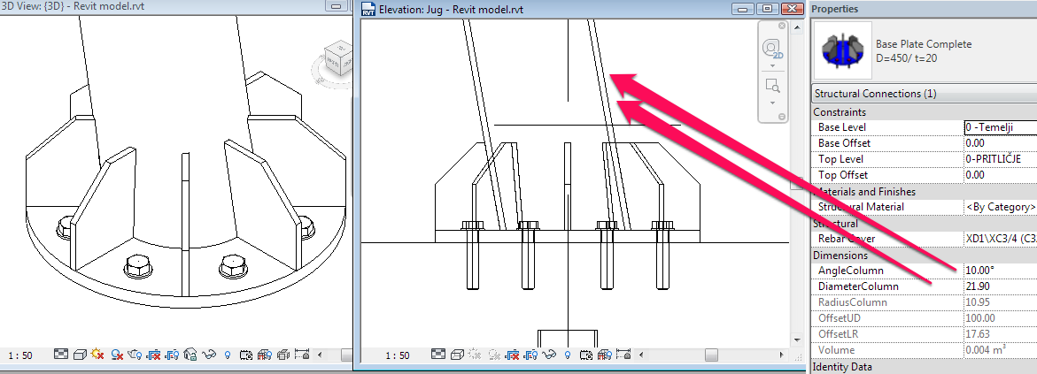 Solved: Cutting gusset plate family - slented column - Autodesk Community