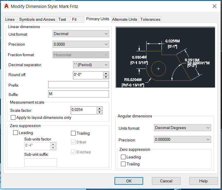 Solved: Metric/Standard Dimension conversion problem - Autodesk Community