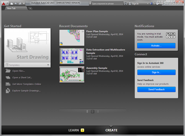 How to get the new tab on startup in AutoCAD 2015? - Autodesk Community
