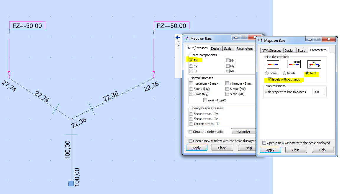 Solved: How to display values of axial forces in bars on the model view - Autodesk Community