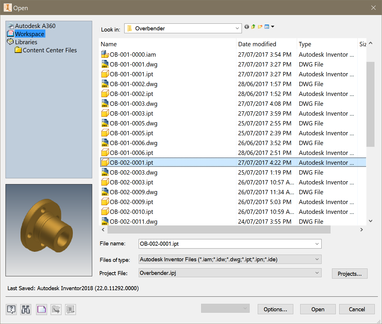 Solved: Part doesn't insert into drawing - Autodesk Community
