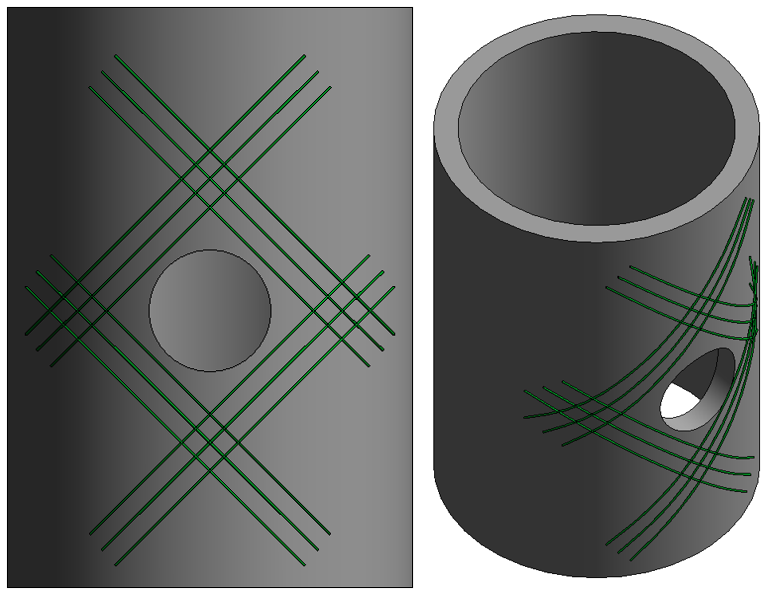 Rebar 45 degree in tube host. - Autodesk Community
