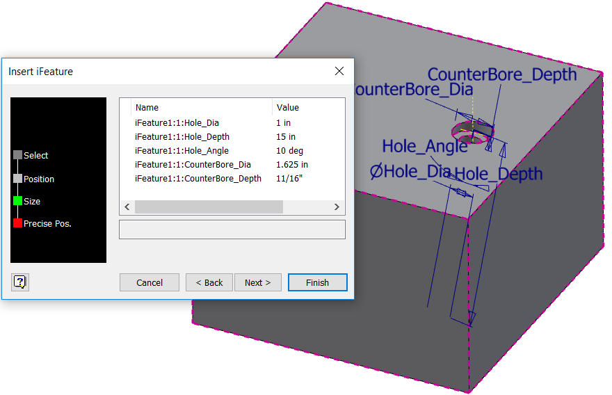 Issue creating iFeature with an insertion point - Autodesk Community
