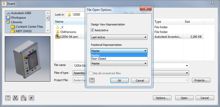 Selecting Representations AFTER selecting model in IPN - Autodesk Community