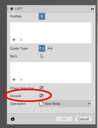 Solved: Can't get loft to loop into itself - Autodesk Community