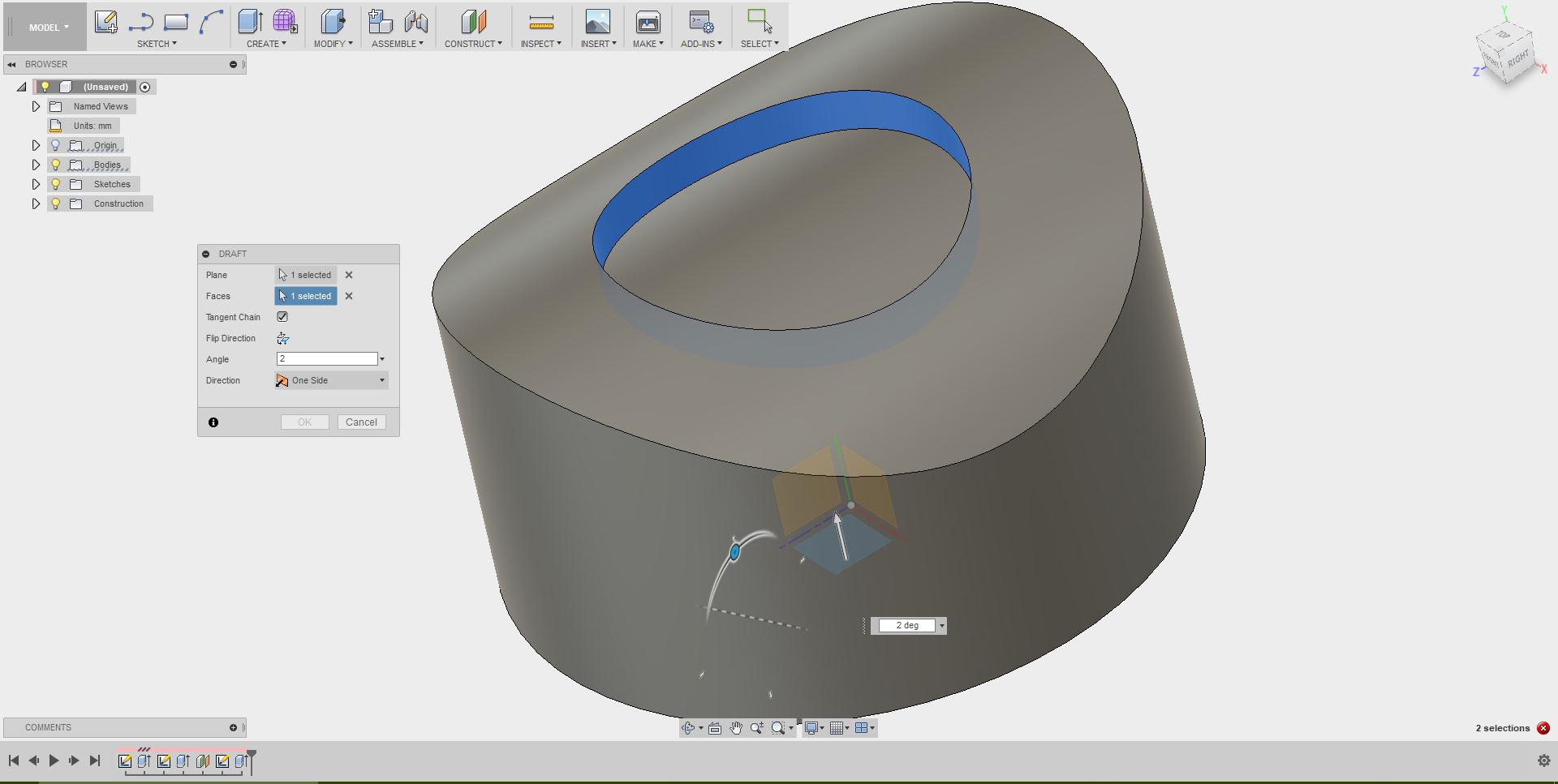 Draft on curved surface - Autodesk Community