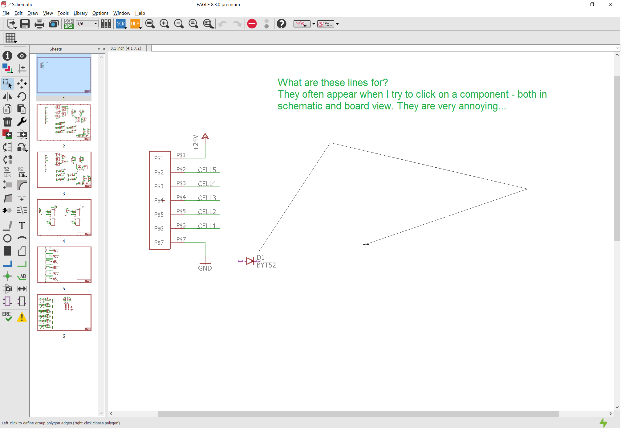 Solved: Annoying lines in eagle - Autodesk Community