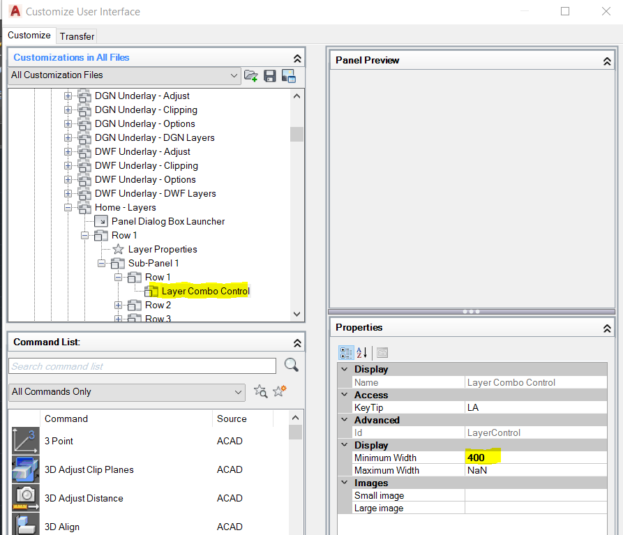 Solved: LAYER display too short - Autodesk Community