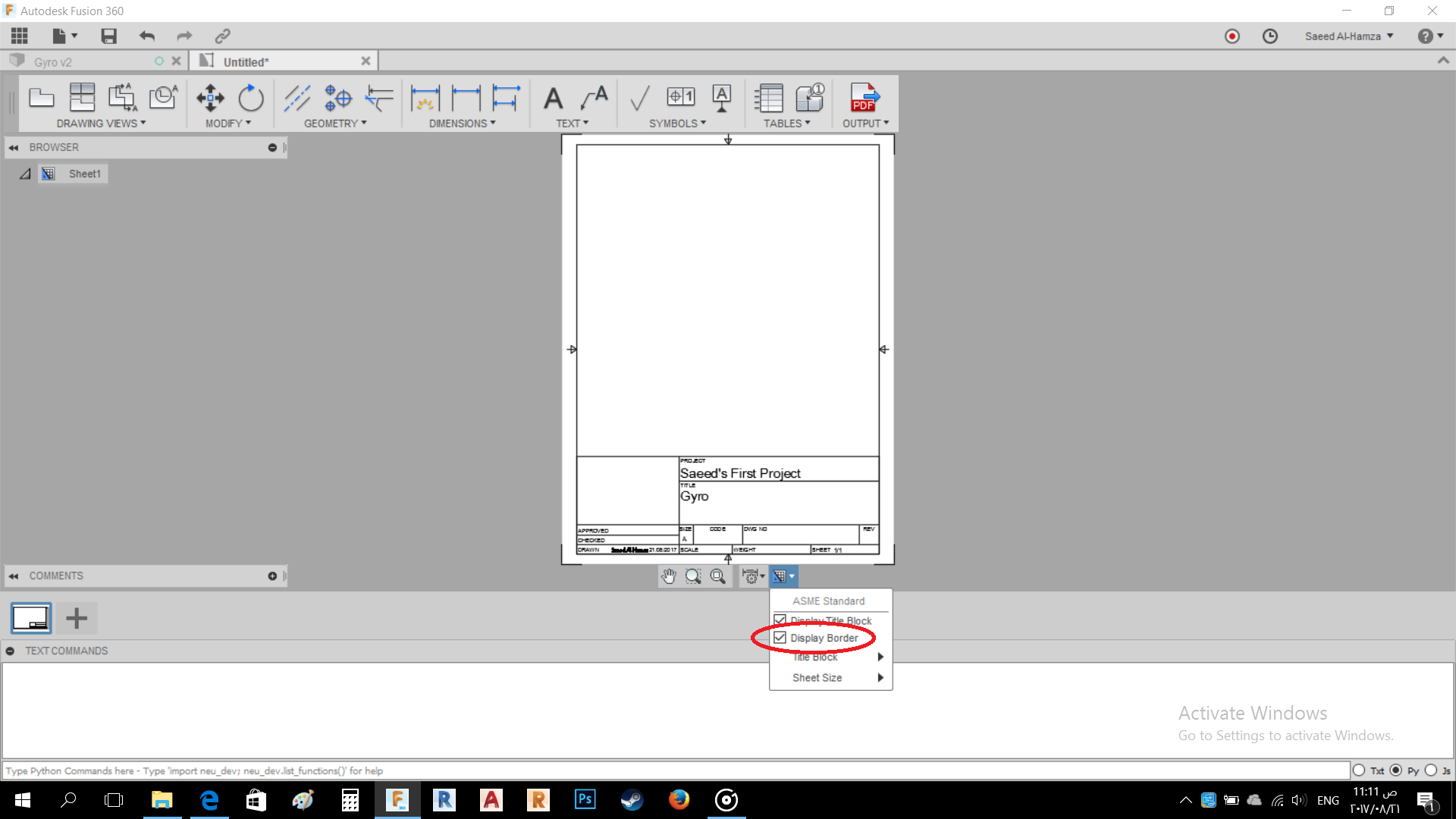 Drawing Border - Autodesk Community