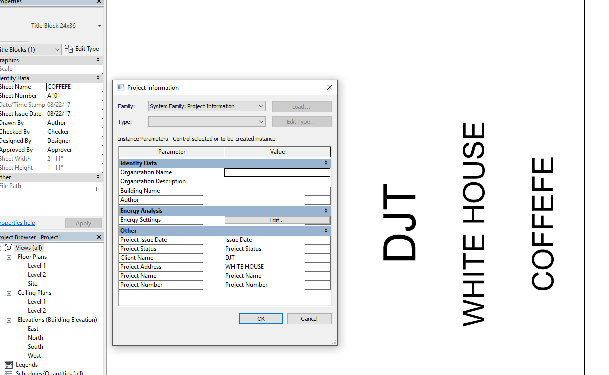 Solved: Revit 2018 Project Address Title Block Issue - Autodesk Community