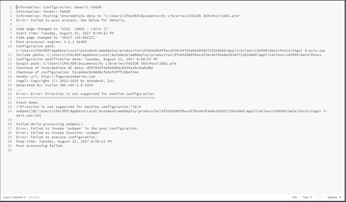 Post Processor Help Autodesk Community