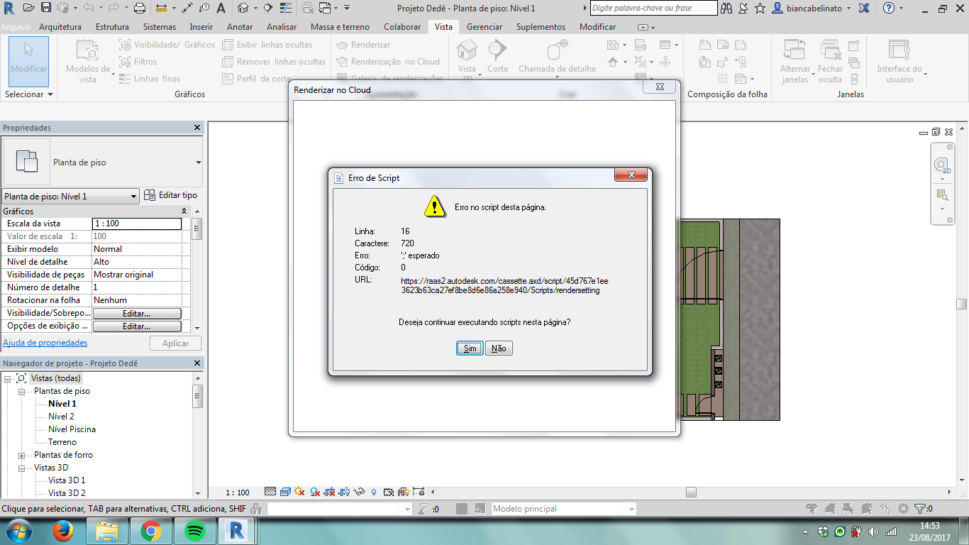 Erro de Script ao Renderizar no Cloud - Autodesk Community