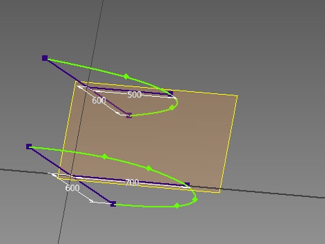 Create a sketch with line starting points depending on other sketches ...