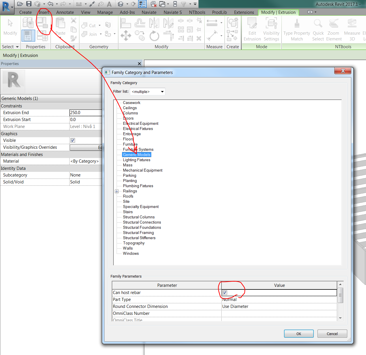 Solved: Troubles creating reinforcement for a family object - Autodesk Community