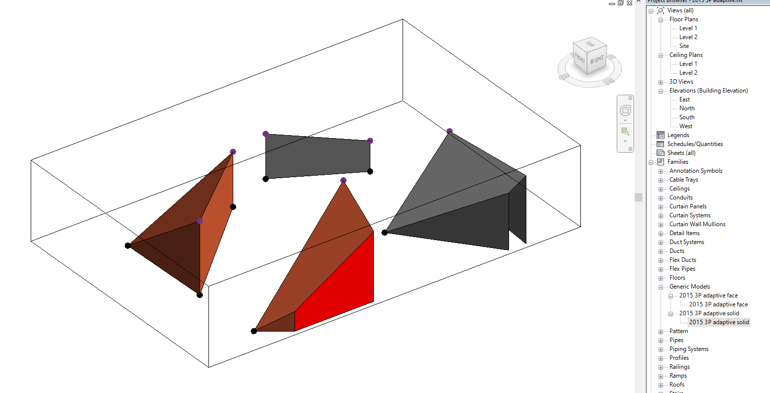 3 sided prism with userfefined length and parametric hights. - Autodesk ...